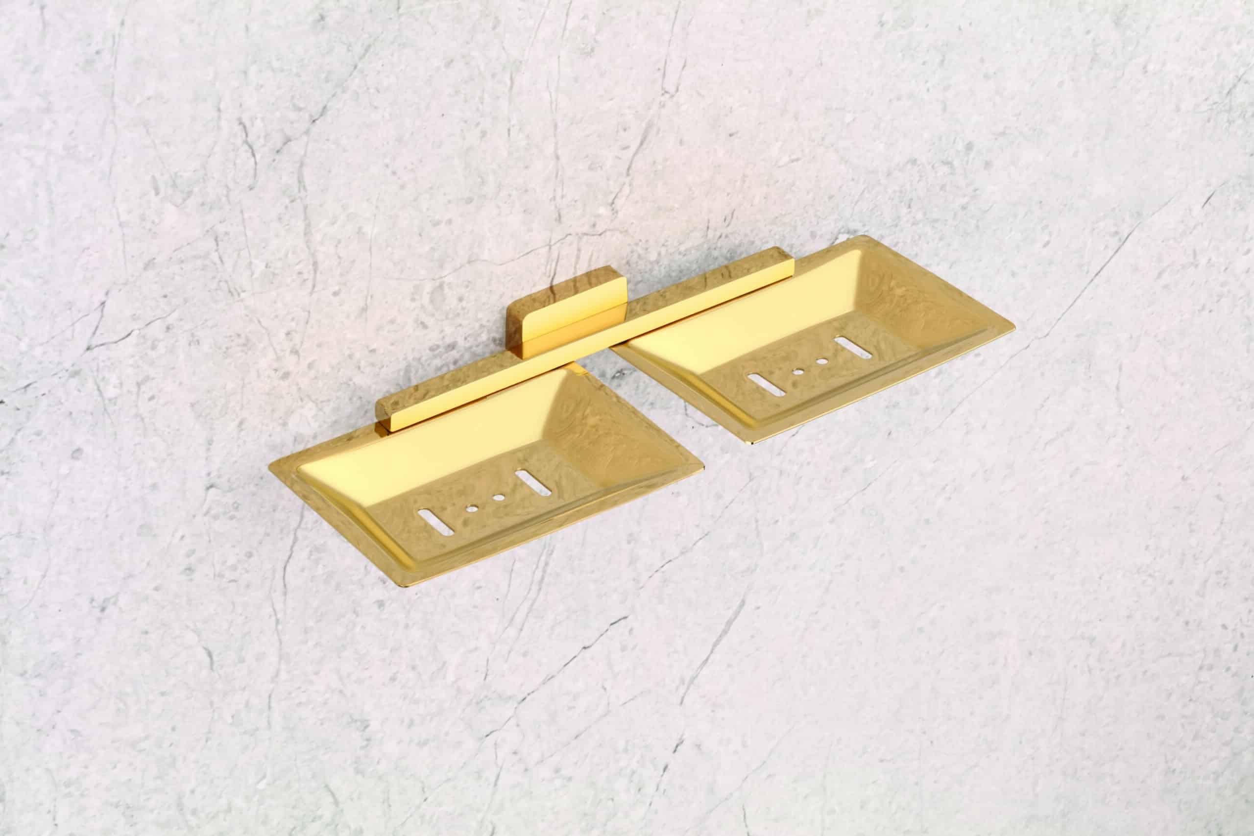 Rectus Gold Dual Soap Holder – Joy water